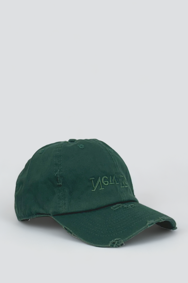 Distressed New York Embroidered Hat - Green - Assembly New York