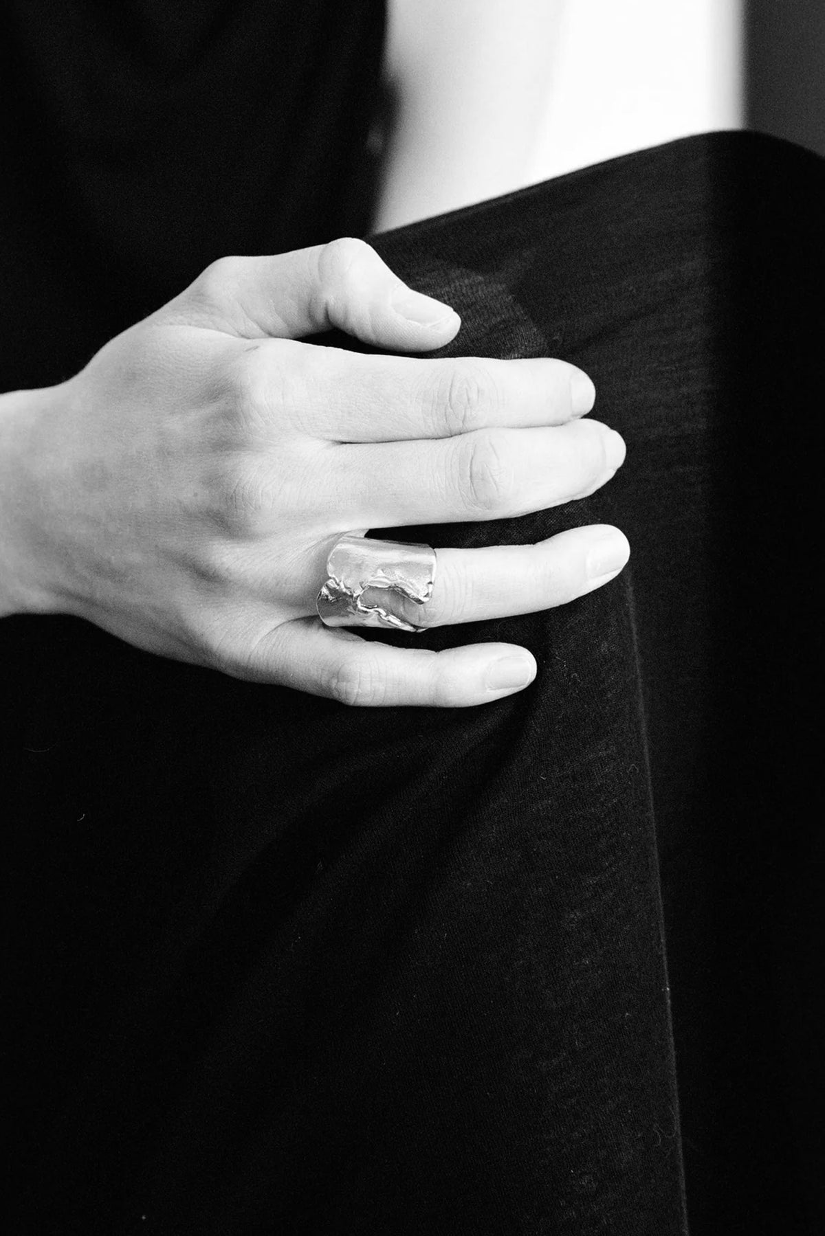 Sterling Silver Bark Ring - Aboab – Assembly New York